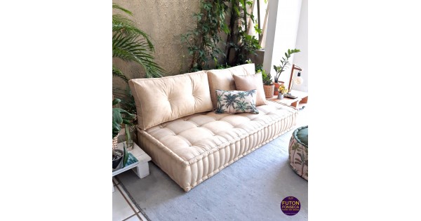 futon + encosto almofadão